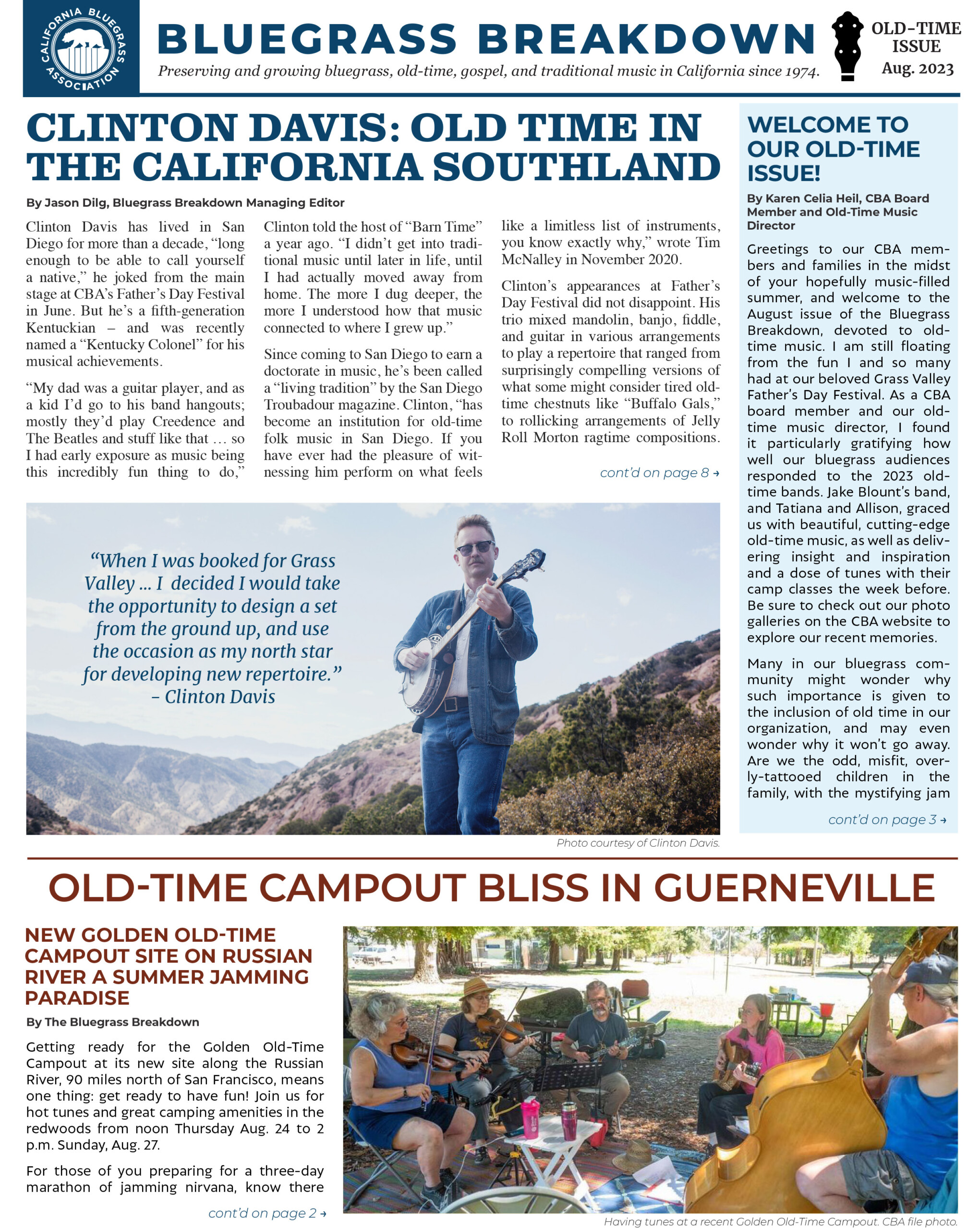 California Bluegrass Association – Bluegrass, Old-time, and gospel music
